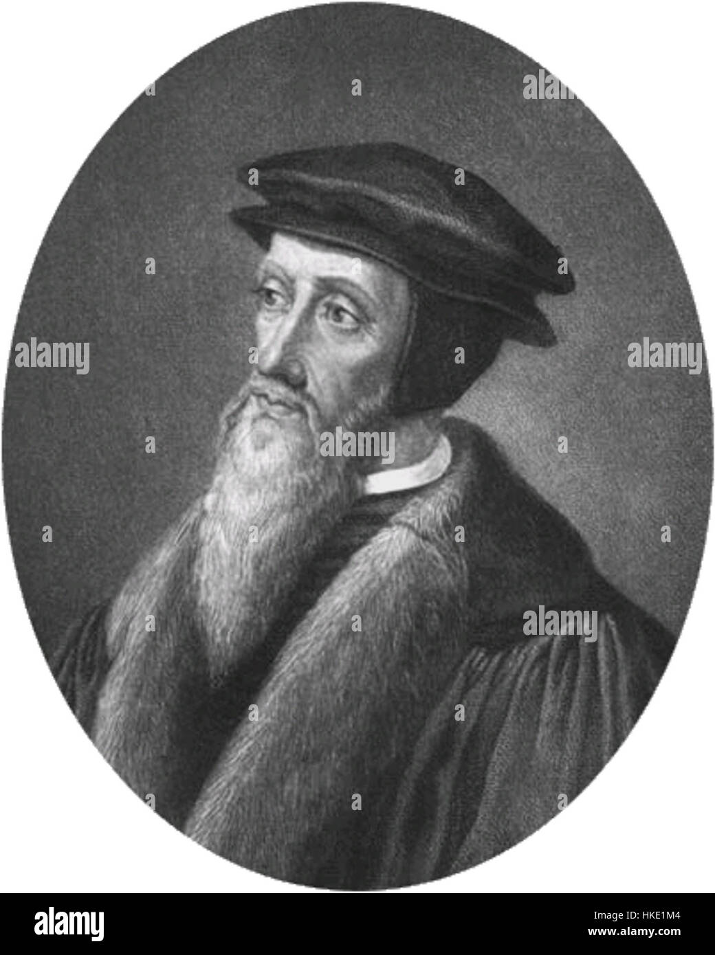 This painting of John Calvin, a key figure in the Protestant ...