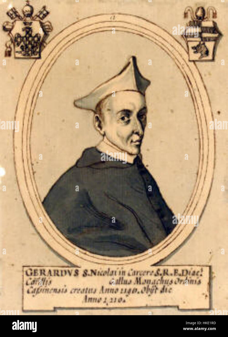 'Cardinal Gerardus' is a historical portrait of a cardinal, emphasizing ...