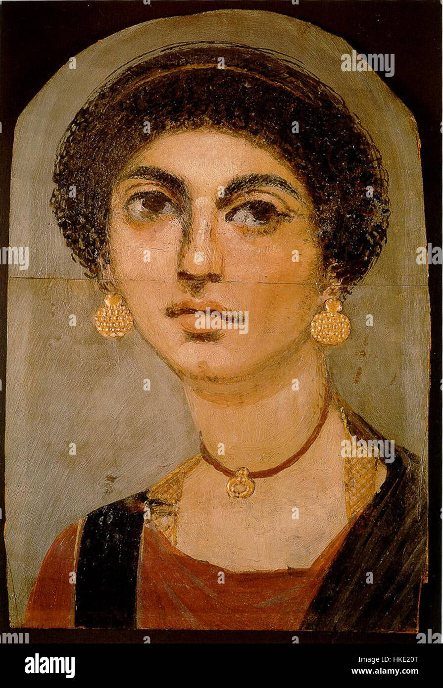 The Fayum 04 is a notable piece of art from the Fayum mummy portraits ...