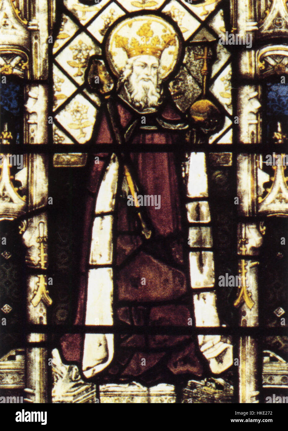 This portrait of Ethelbert, King of Kent, is located in the All Souls ...