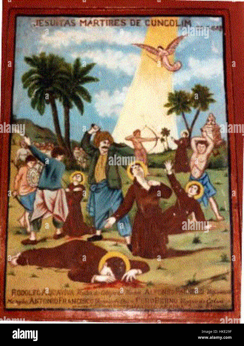 The Cuncolim Martyrs, commemorated in this artwork, represent a ...