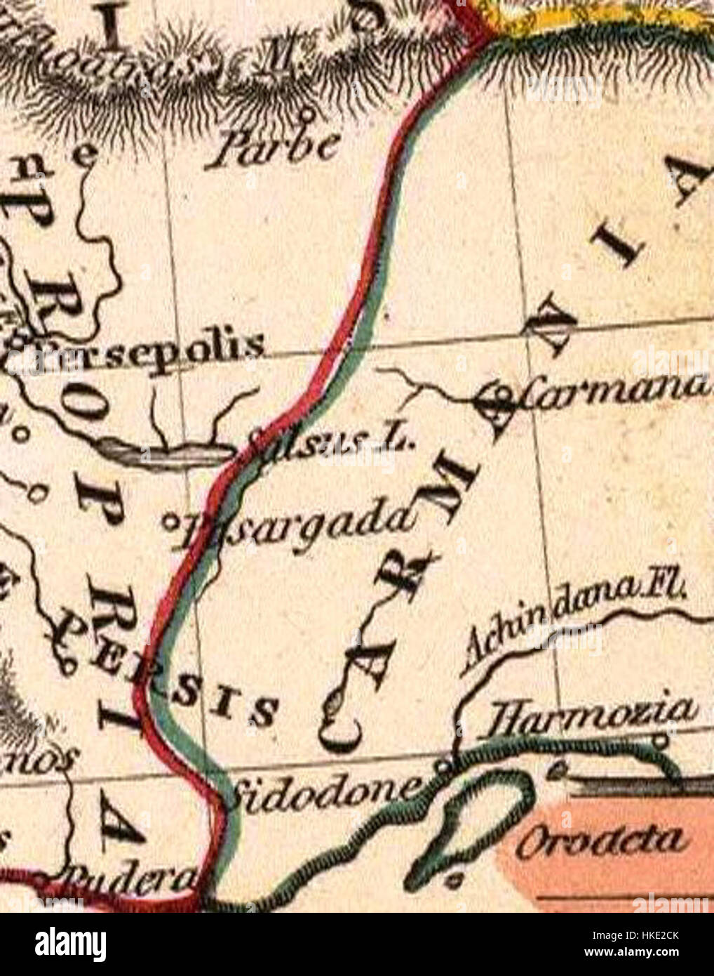 This artwork by Fenner Rest represents the ancient regions of Persis ...