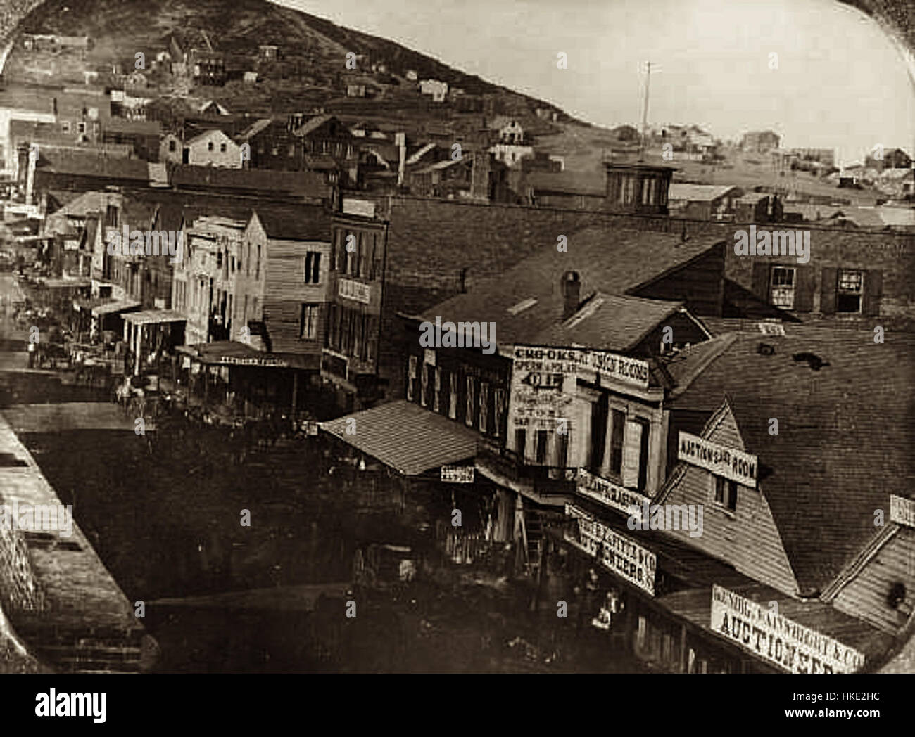 Frederick Coombs Montgomery street 1850 Stock Photo - Alamy