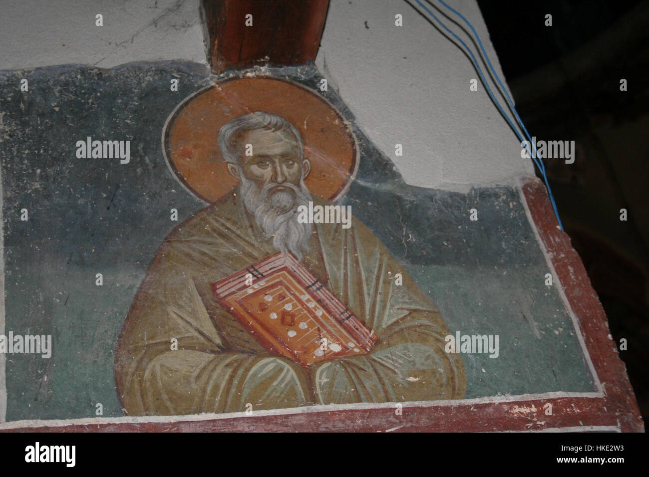 Frescoes from the St. Nikita Church in Banjani, depicting scenes from ...