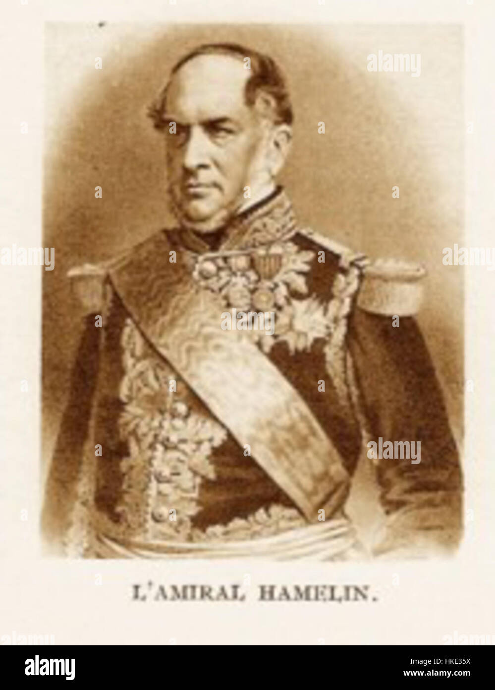 This portrait of Hamelin, an important historical figure, captures his ...