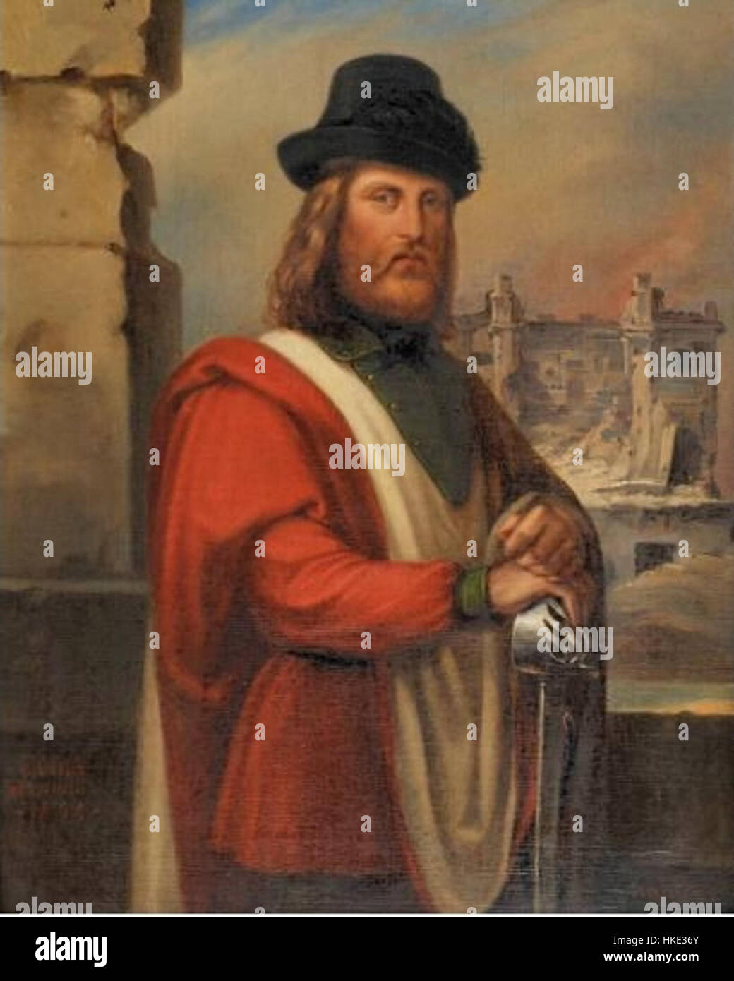 This 1849 painting by Hauser depicts Giuseppe Garibaldi, the Italian ...