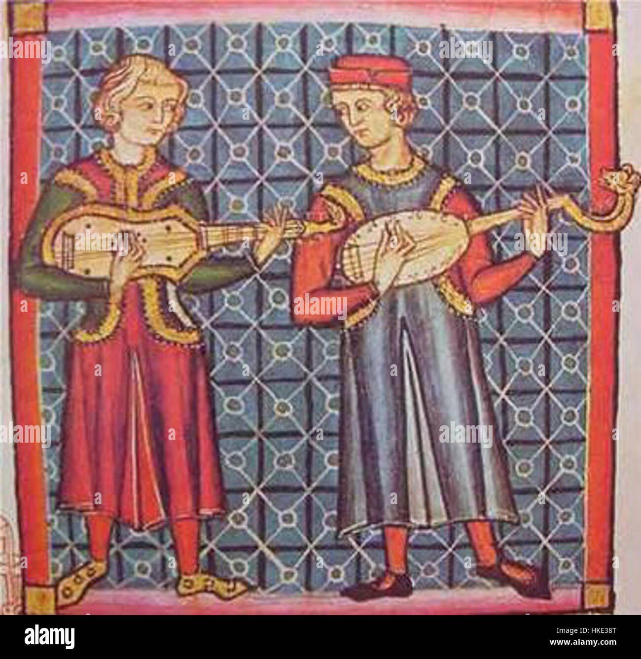 This artwork of a 'Guitar Latina Morisca' represents the fusion of ...