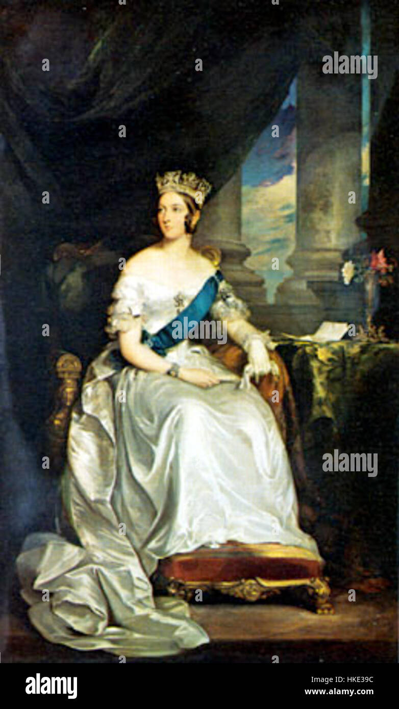 The 'Portrait of Queen Victoria' by artist Grant captures the iconic ...