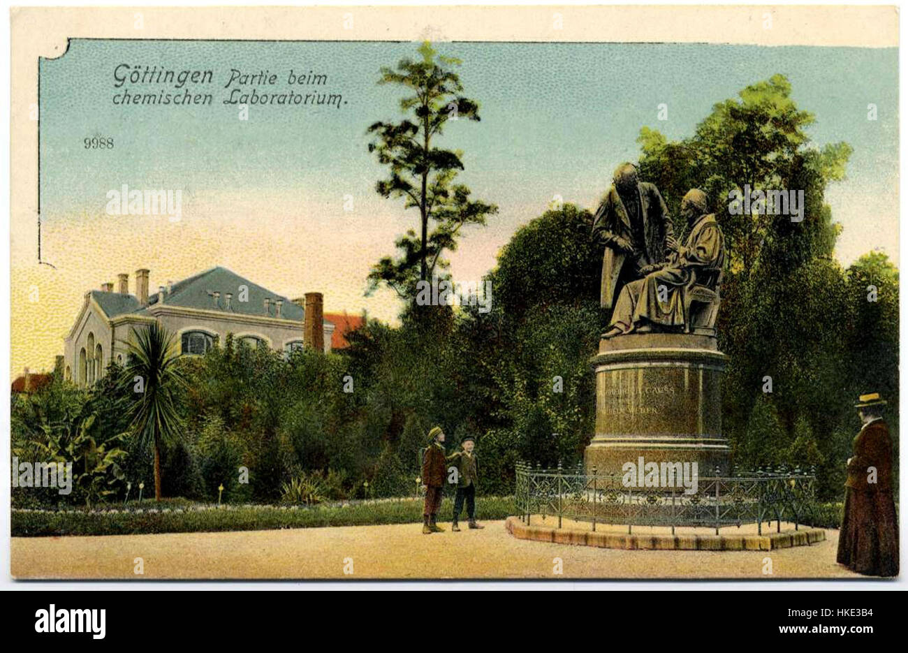 A historical monument dedicated to mathematicians Carl Friedrich Gauss ...