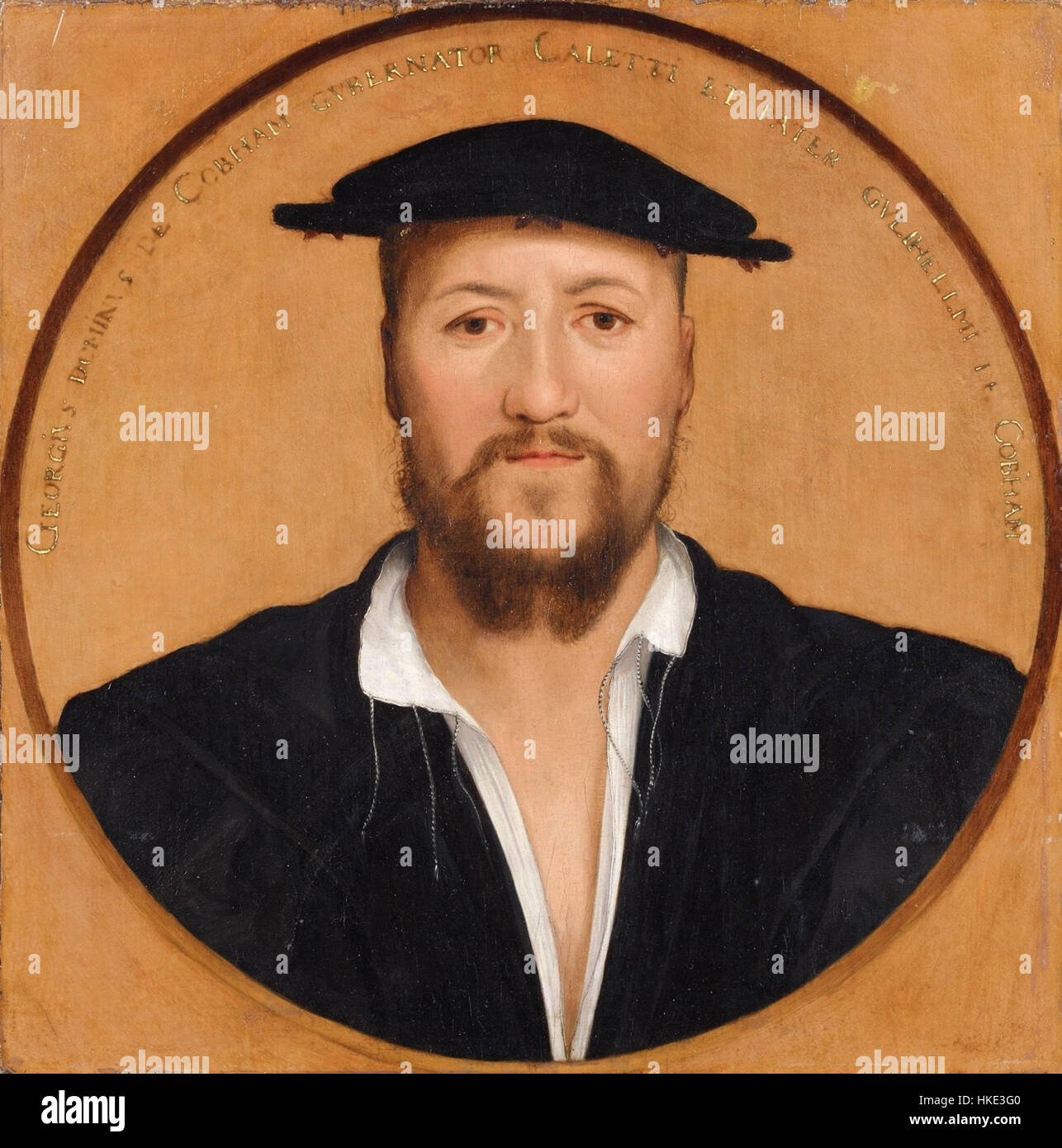 This portrait of George Brooke, 9th Baron Cobham, is based on an ...