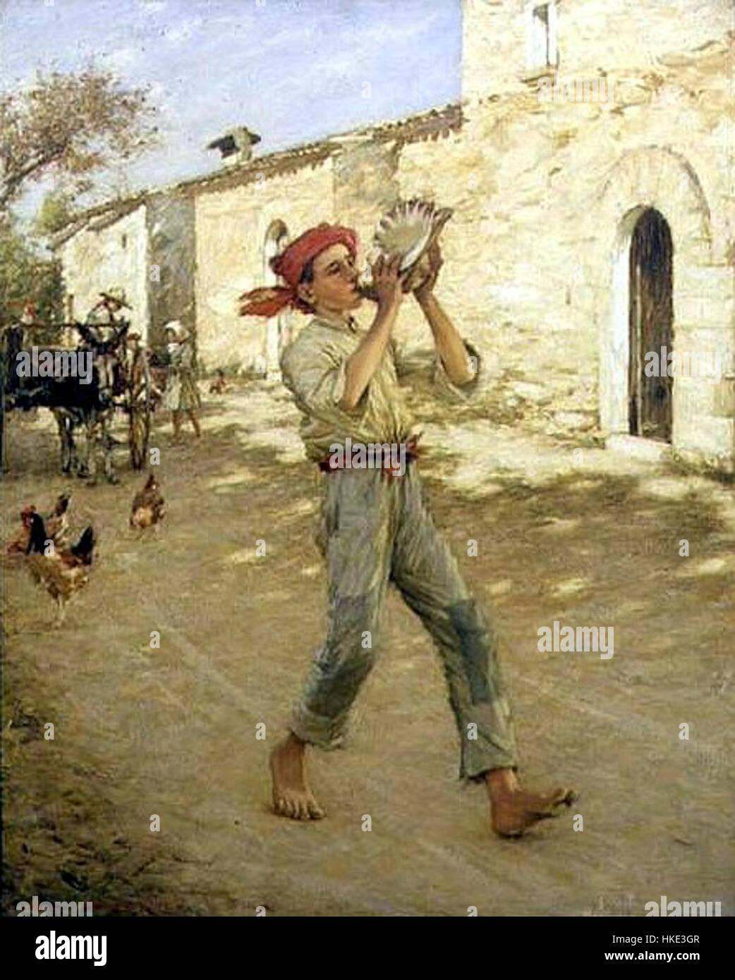 Henry Herbert La Thangue Crying Fish In Spain Stock Photo - Alamy