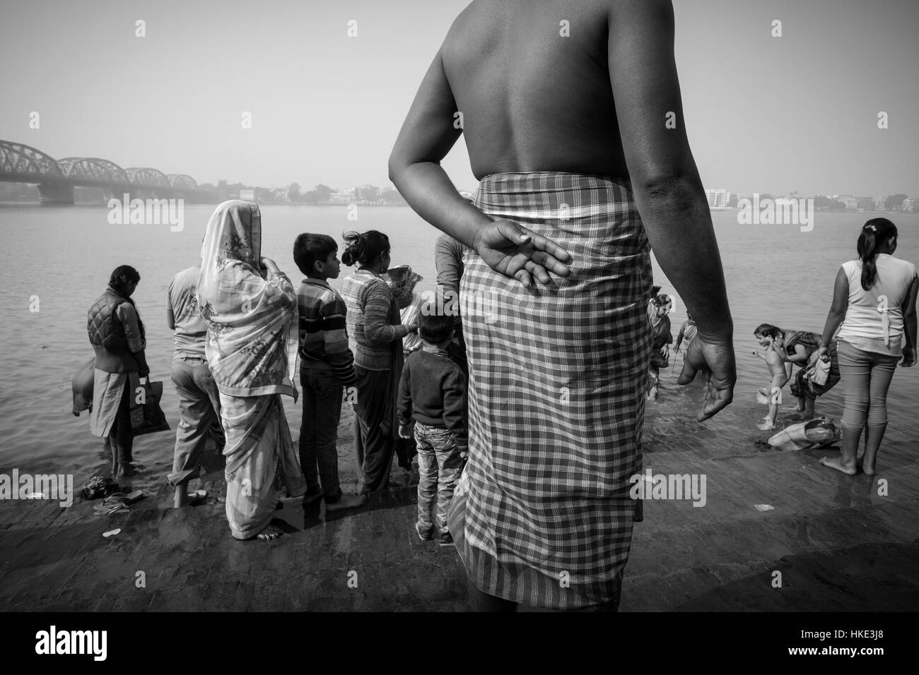 India, West Bengal, Kolkata, Hughli river, daily river Stock Photo - Alamy