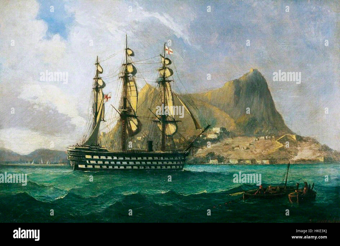 'HMS Marlborough' by Henry J. Morgan is a detailed portrayal of the ...