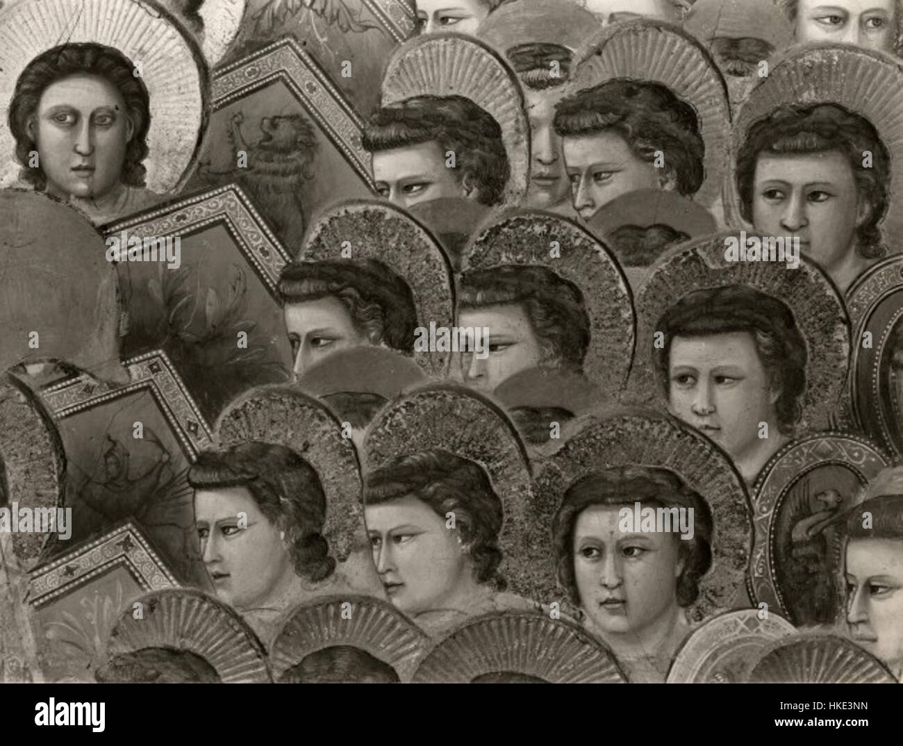 Giotto’s Paradiso is a fresco depicting heavenly scenes, showcasing the ...