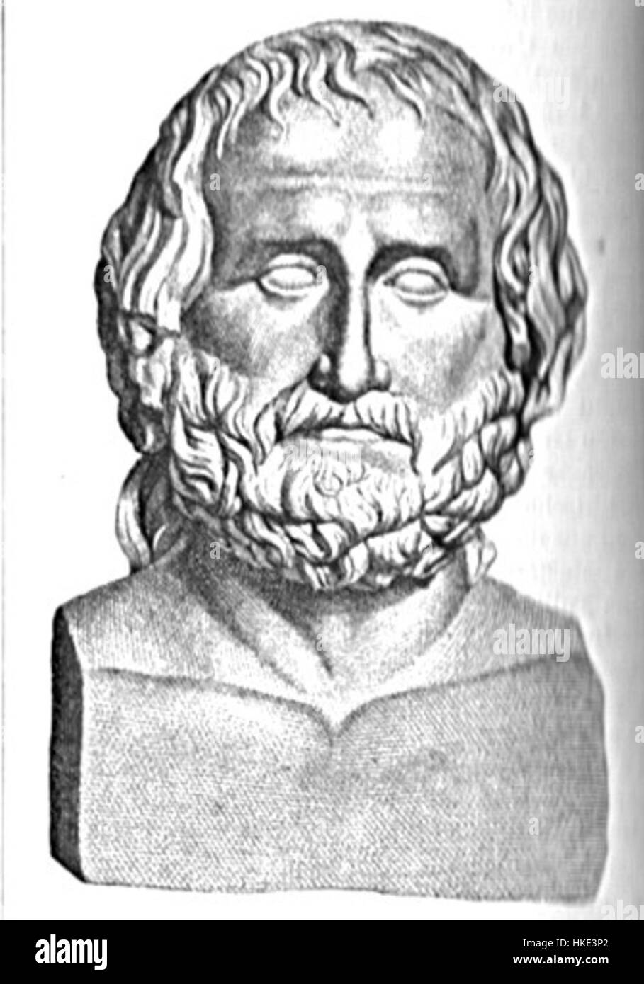 The painting 'Euripides 2' is a classical representation of the ancient ...