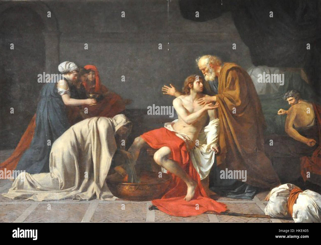 'Le Retour du fils prodigue' by Drouais depicts the biblical story of ...