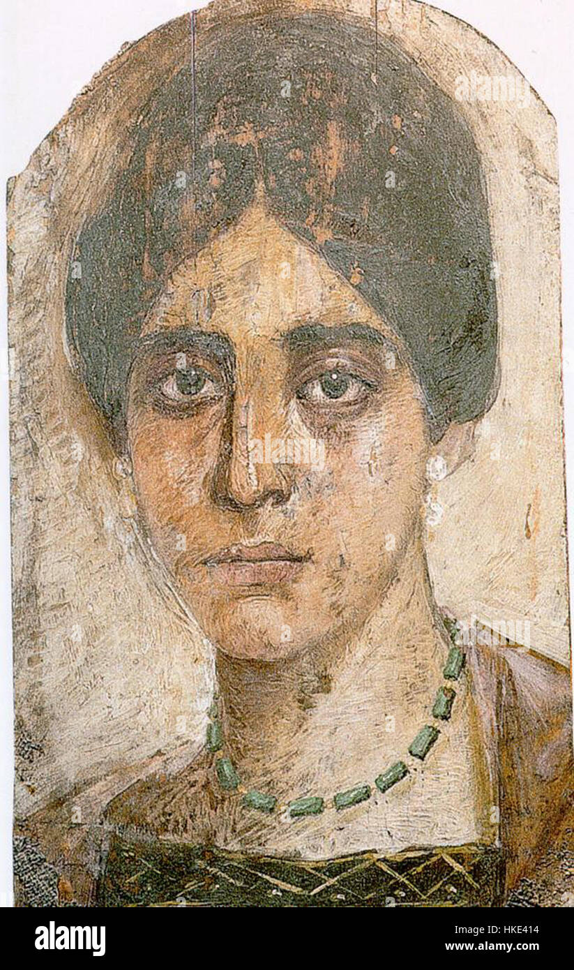 This Fayum portrait, a well-preserved example of ancient Egyptian art ...