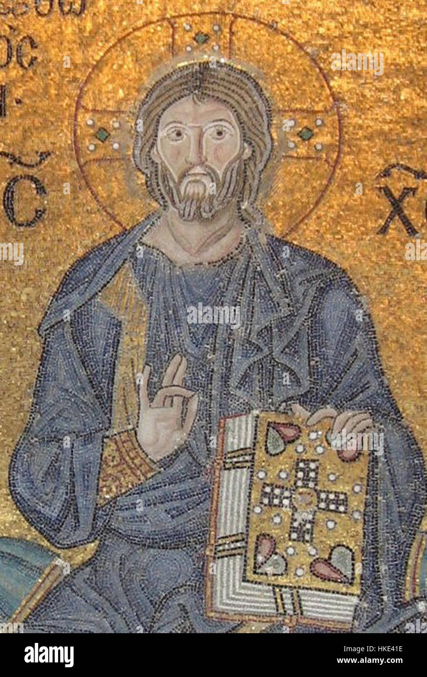 The 'Mosaic of Christ' in Hagia Sophia, featuring Christ Pantocrator ...