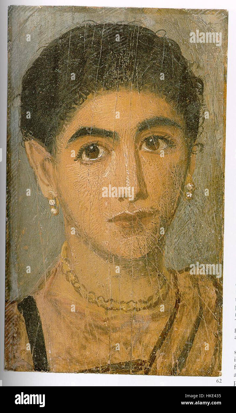 'Fayum 41' is a portrait from the Fayum mummy portraits collection ...
