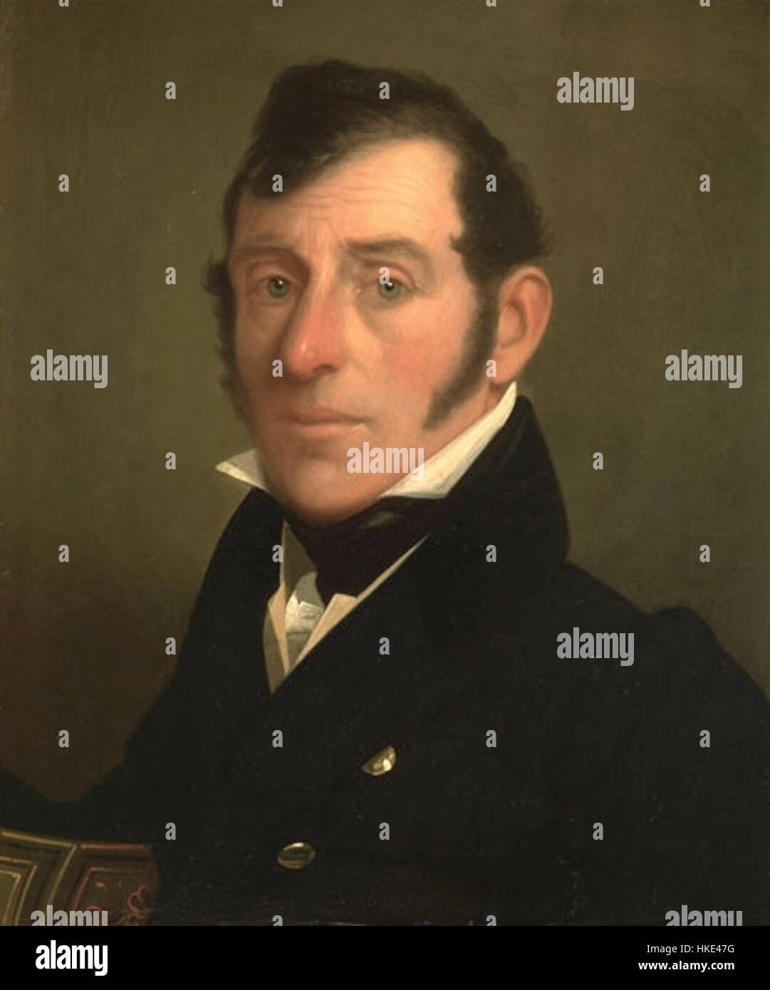 A portrait of Henry Nolen, created around 1828 by artist J. R. Penniman ...