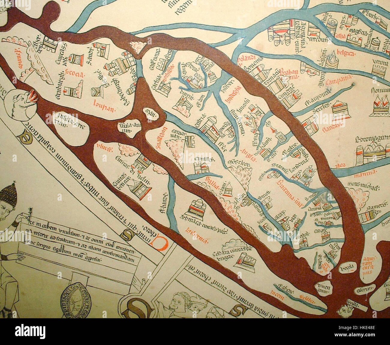 Hereford mappa mundi world hi-res stock photography and images - Alamy