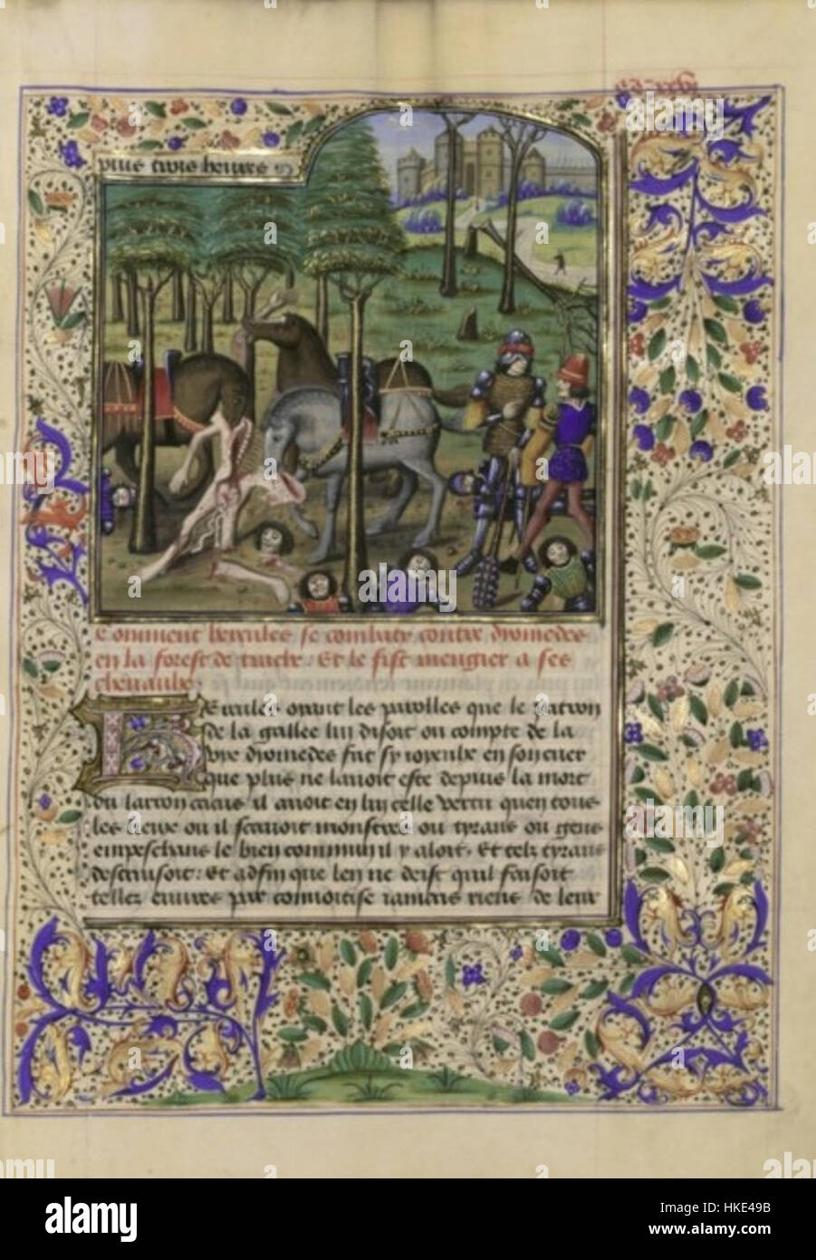 'Histoires de Troyes' illustrates the ancient Greek hero Diomedes of ...