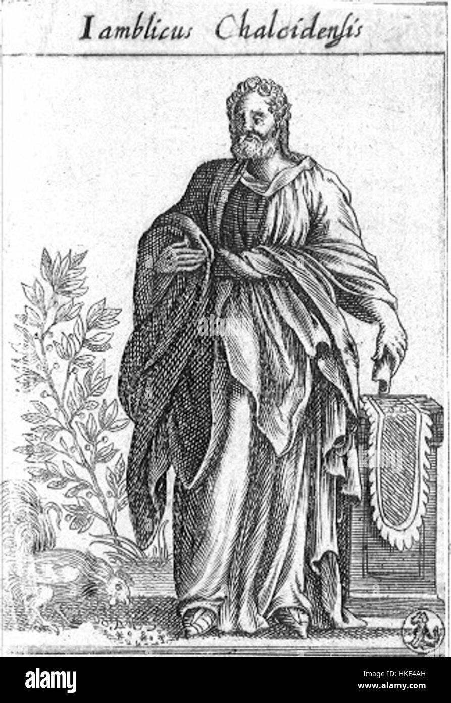 Iamblichus, a key figure in ancient philosophy, is often depicted in ...