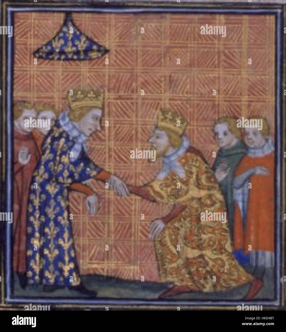 This portrait depicts King Louis IX of France, also known as Saint ...
