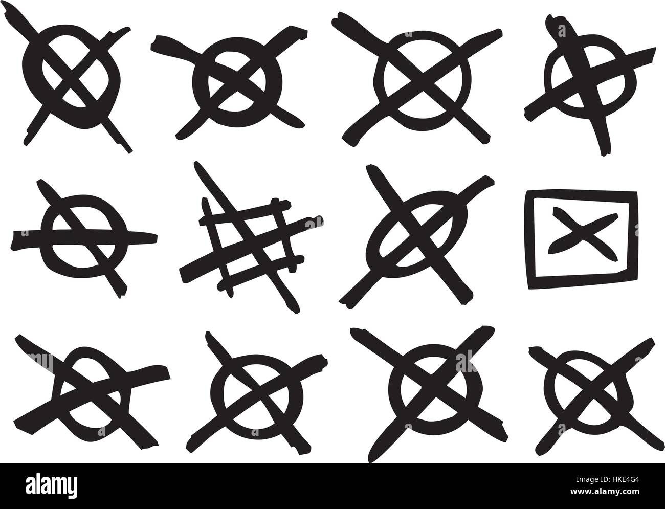 Cross black election Stock Vector Images - Alamy