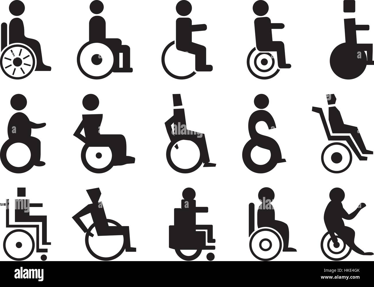 Signs, hints and symbols for wheelchair users Stock Vector Image & Art ...