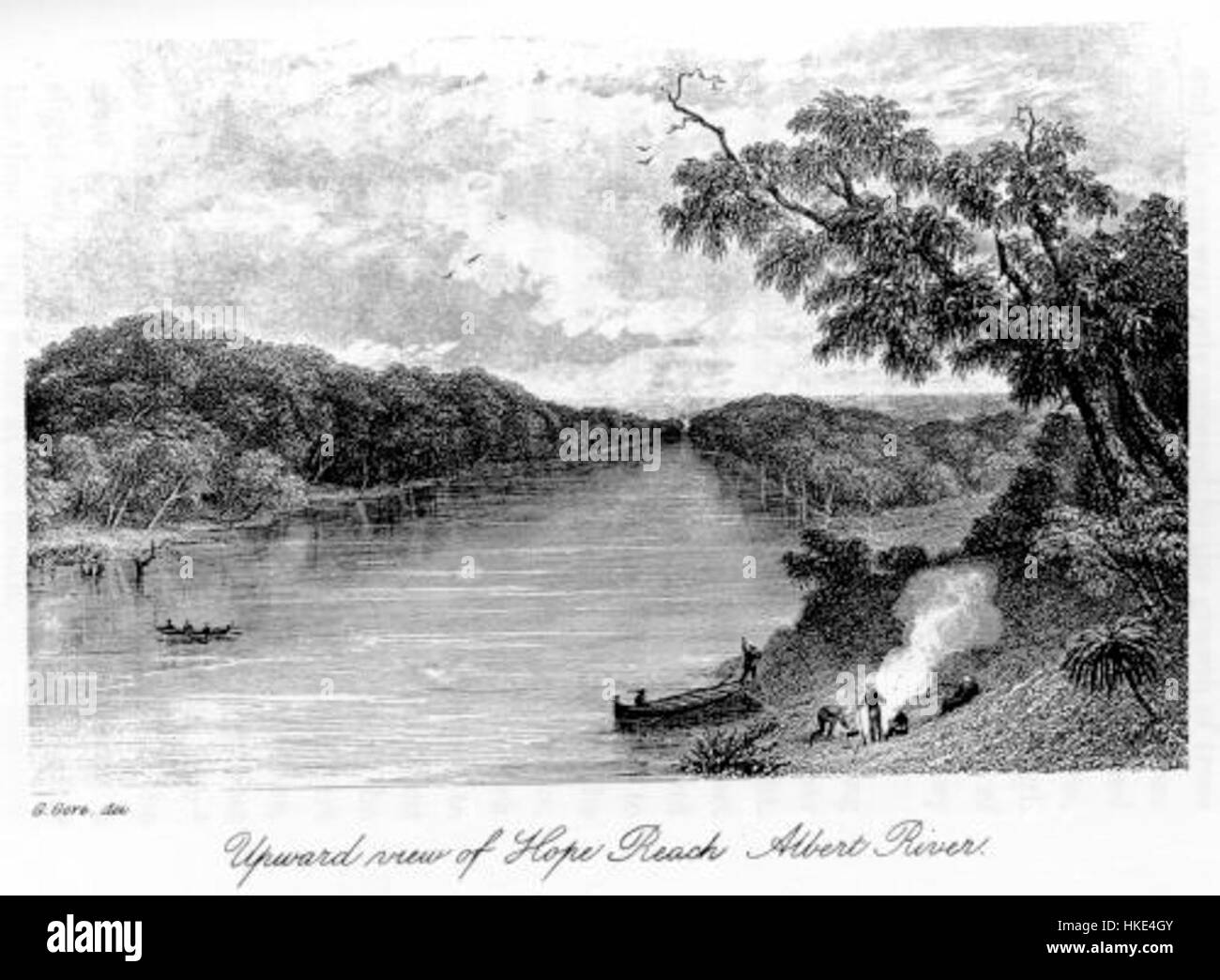 'Hope Reach,' part of the 'Discoveries in Australia' series, depicts ...