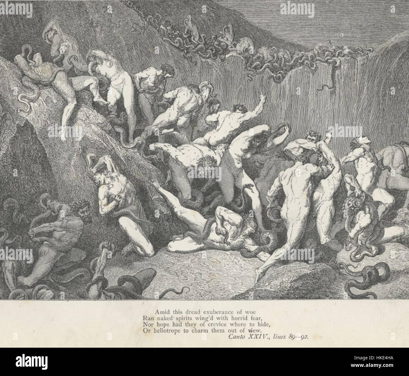 This artwork is inspired by Dante’s *Inferno*, specifically Canto 24 ...