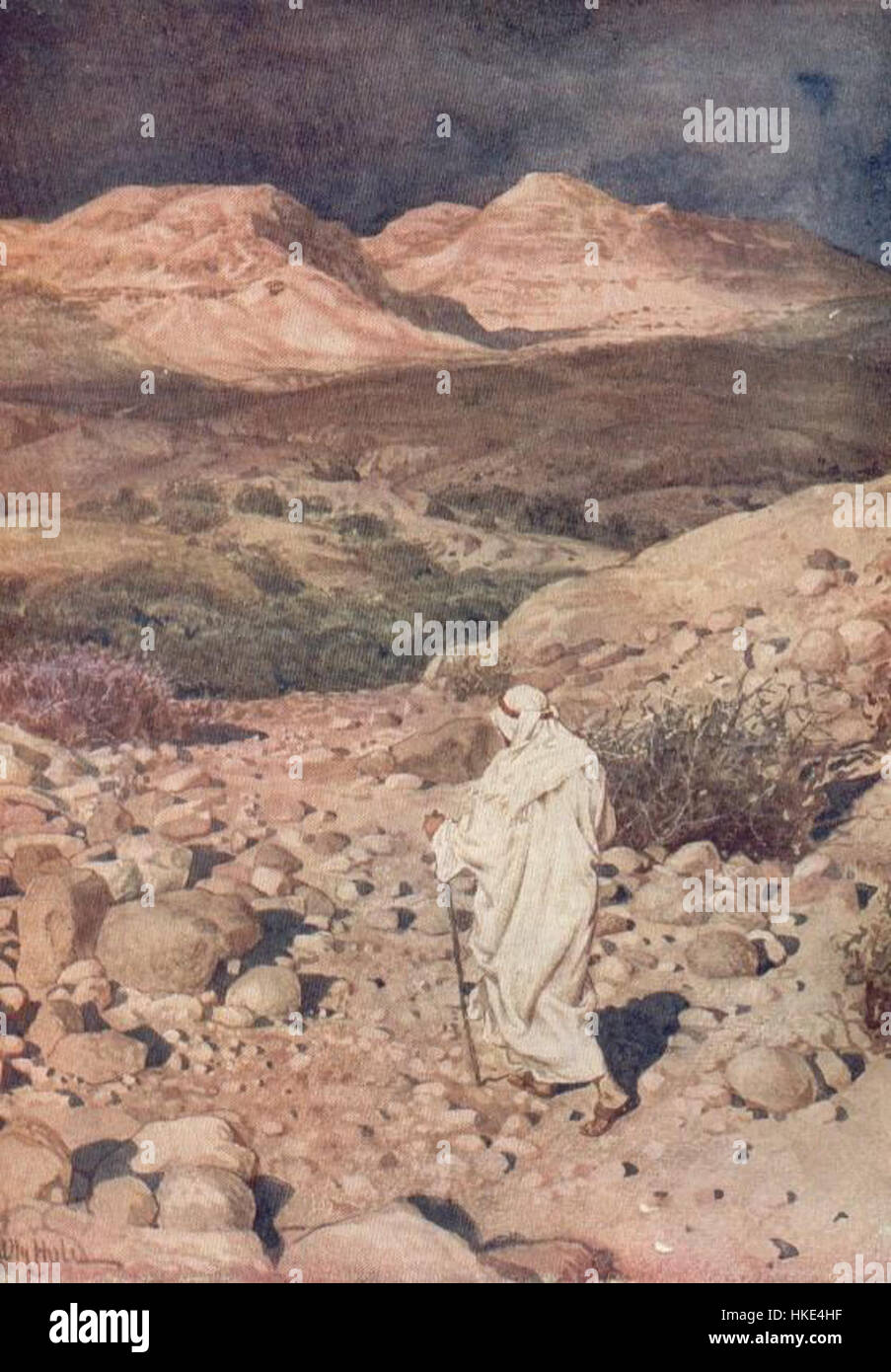 This artwork, titled 'Hole JesusalDesierto,' is a depiction of a ...