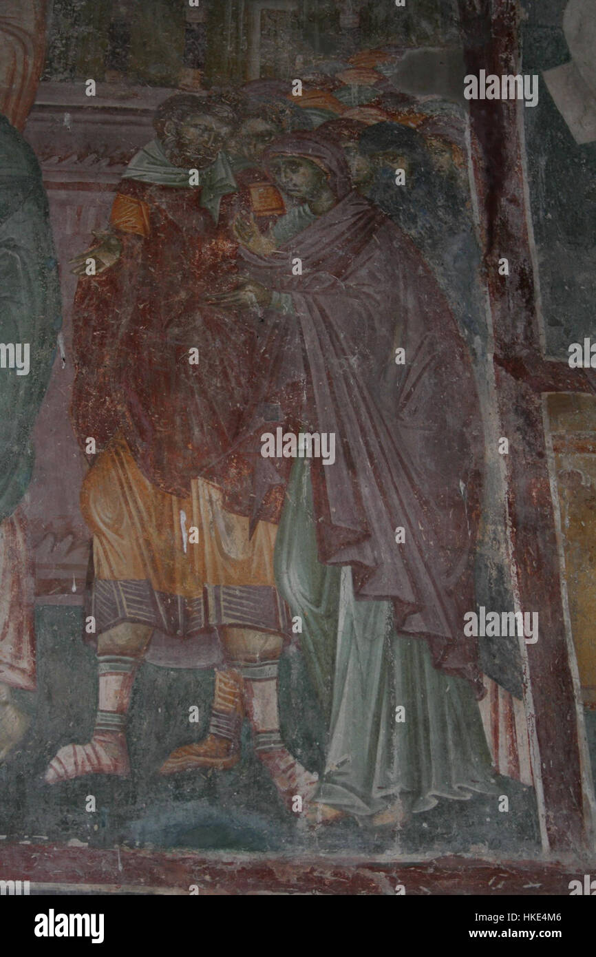 These frescos, located in the St. Nikita Church in Banjani, depict ...