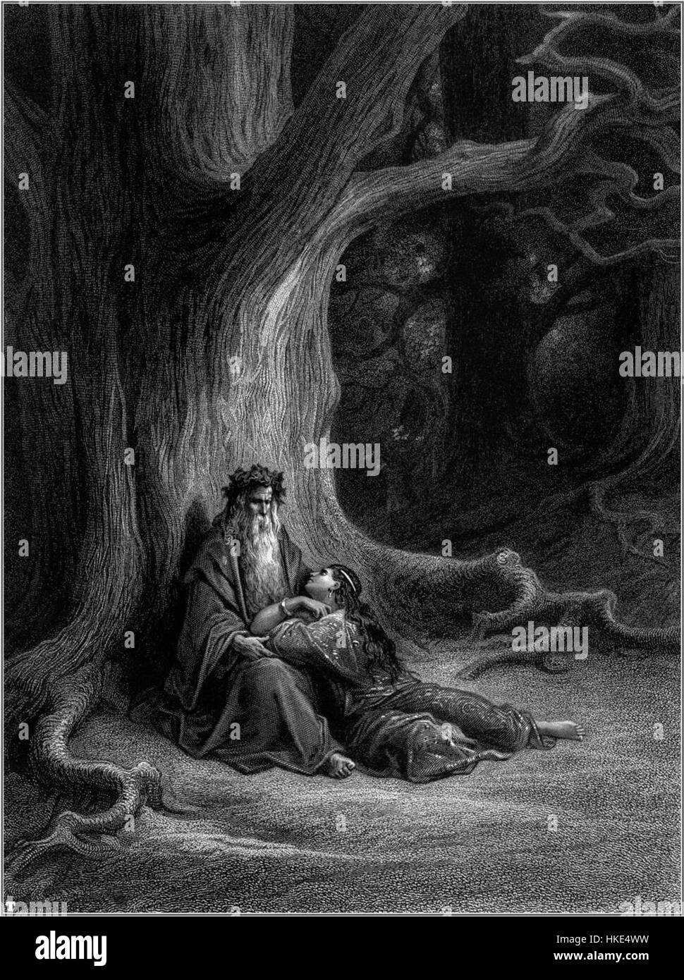 'Idylls of the King 10' is a classical artwork based on Tennyson's poem ...