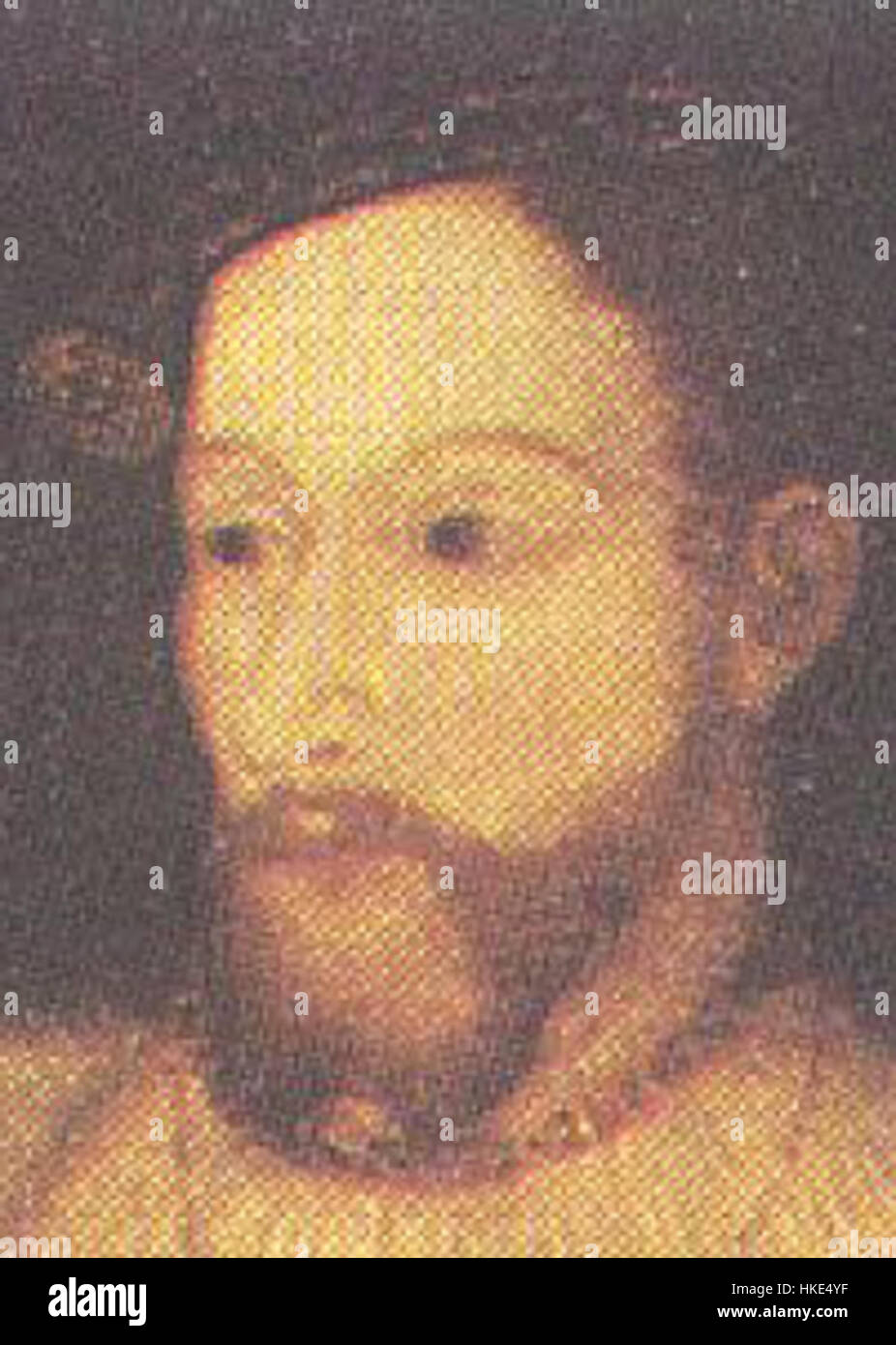 A vintage artwork, 'James5', depicting historical elements with classic ...