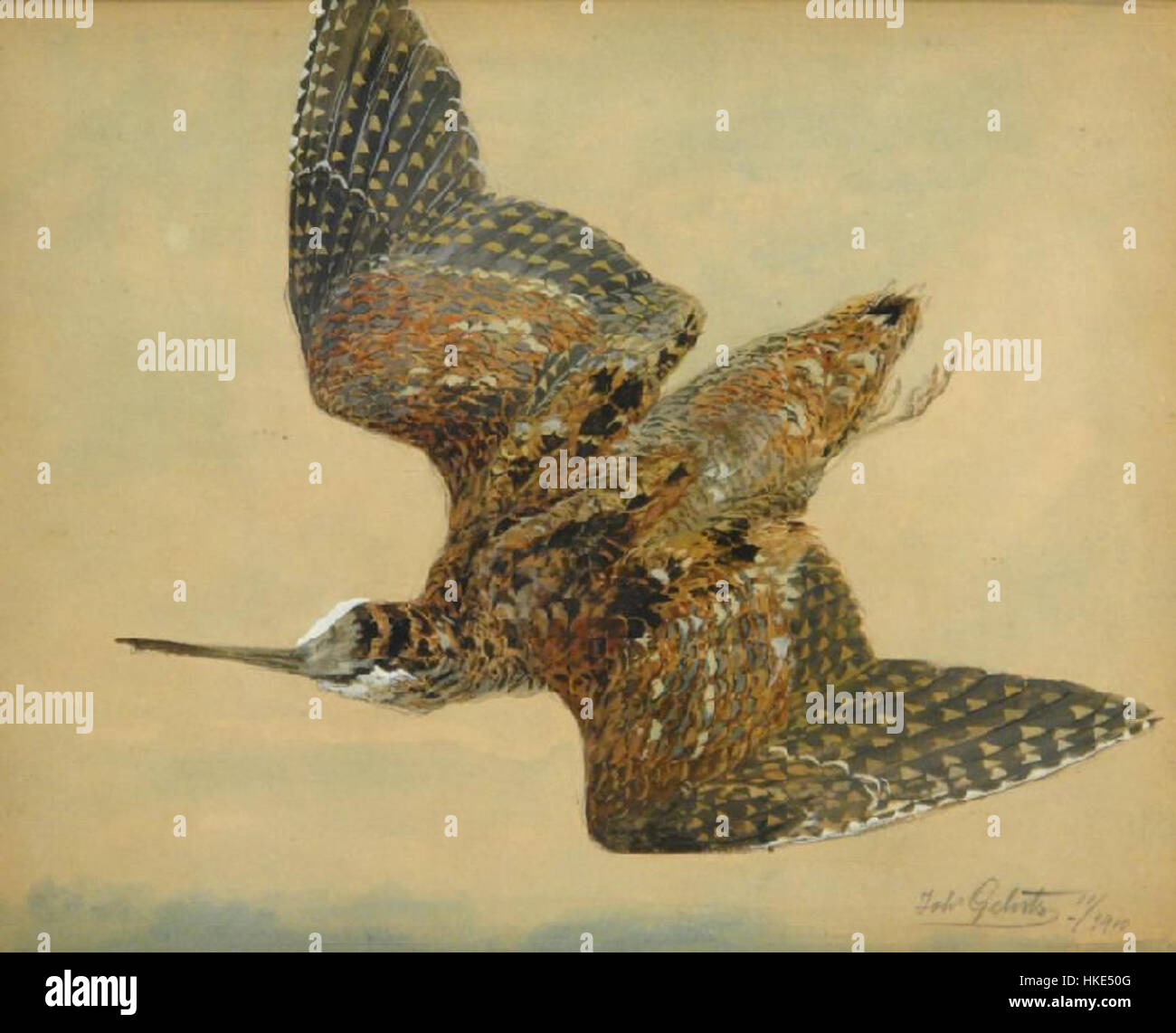 A painting by Johannes Gehrts, known for his depiction of landscapes ...