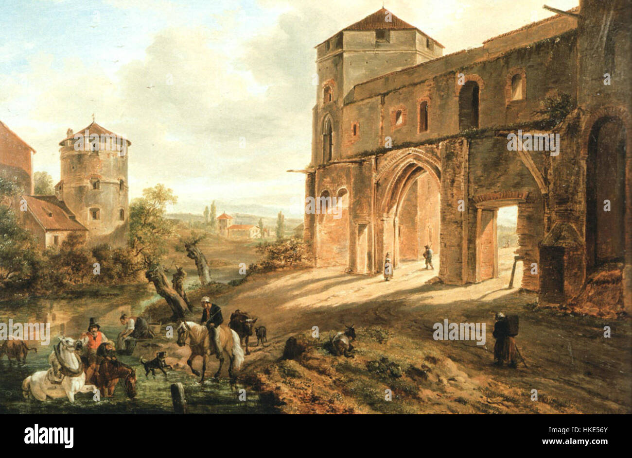 A depiction of Isartor, one of Munich's medieval gates, showcasing its ...