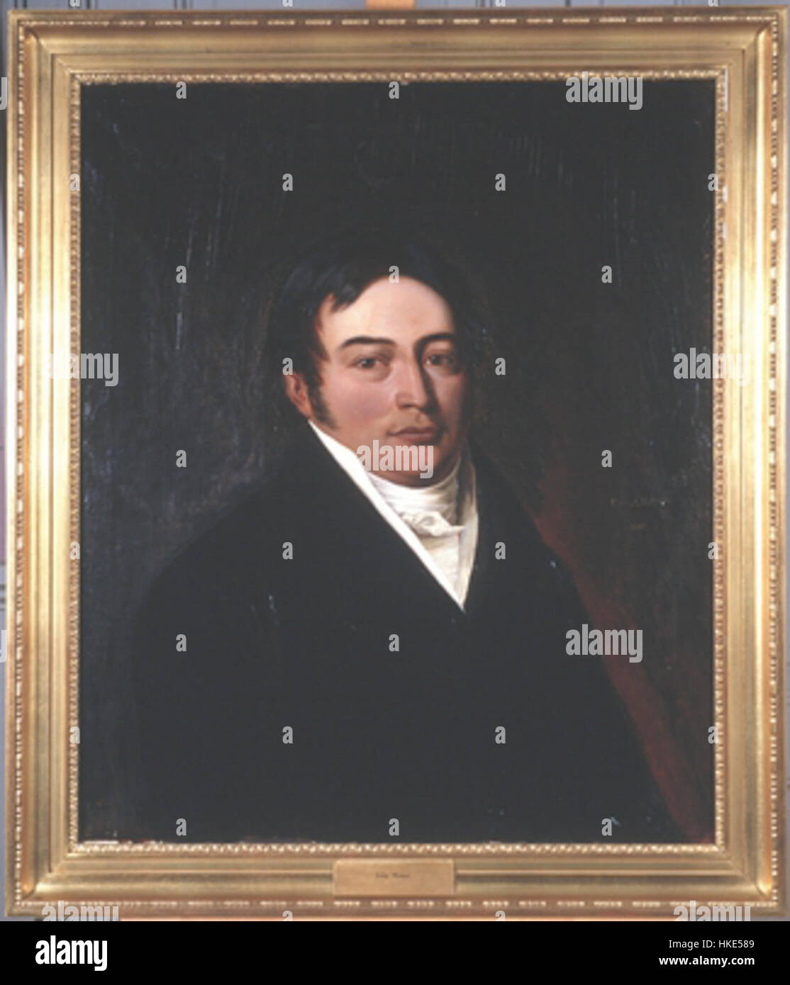 A portrait painting of John Moses, created in the late 18th century. The artwork reflects his ...