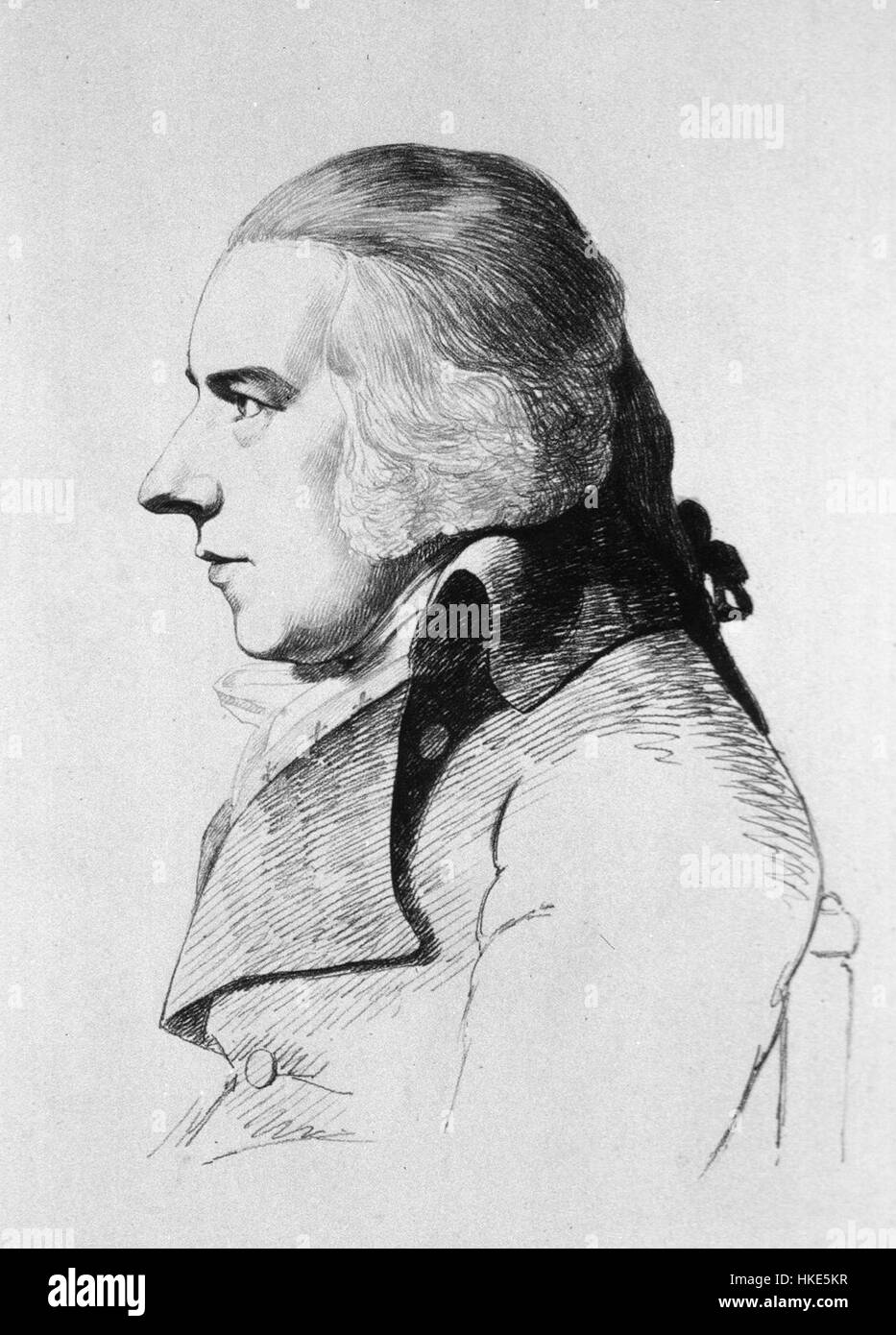 A portrait of John Abernethy, an English physician and anatomist ...