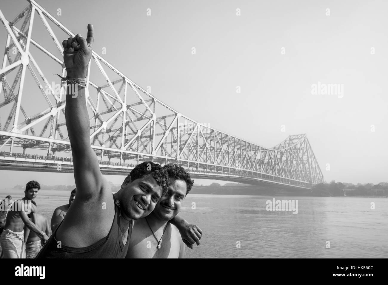 India, West Bengal, Kolkata, Hughli river Stock Photo - Alamy