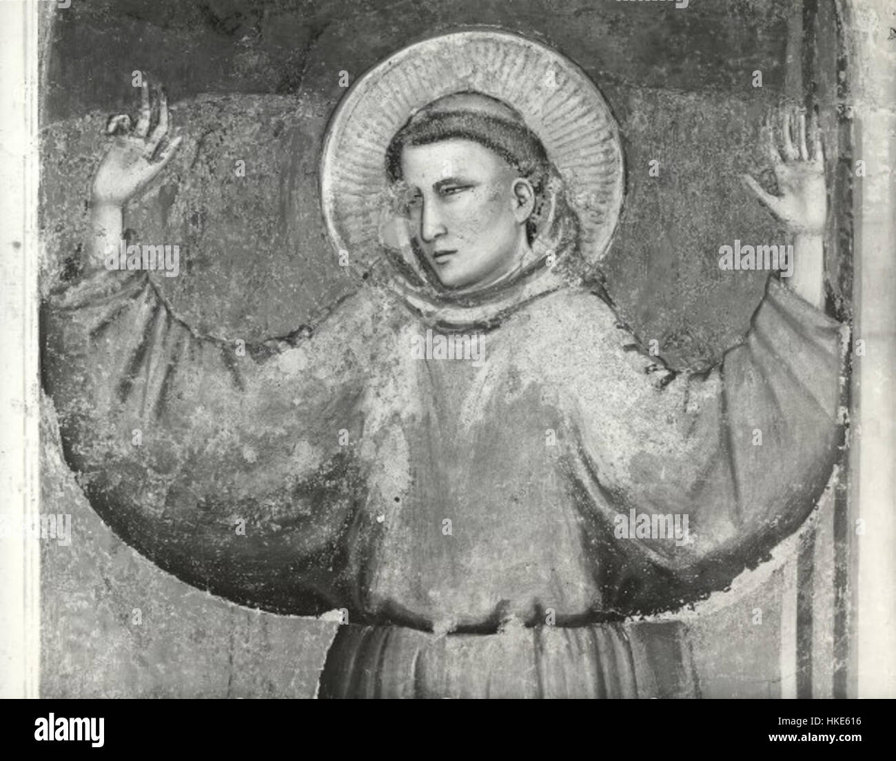 Giotto’s *Apparizione al Capitolo di Arles* is a fresco depicting a ...