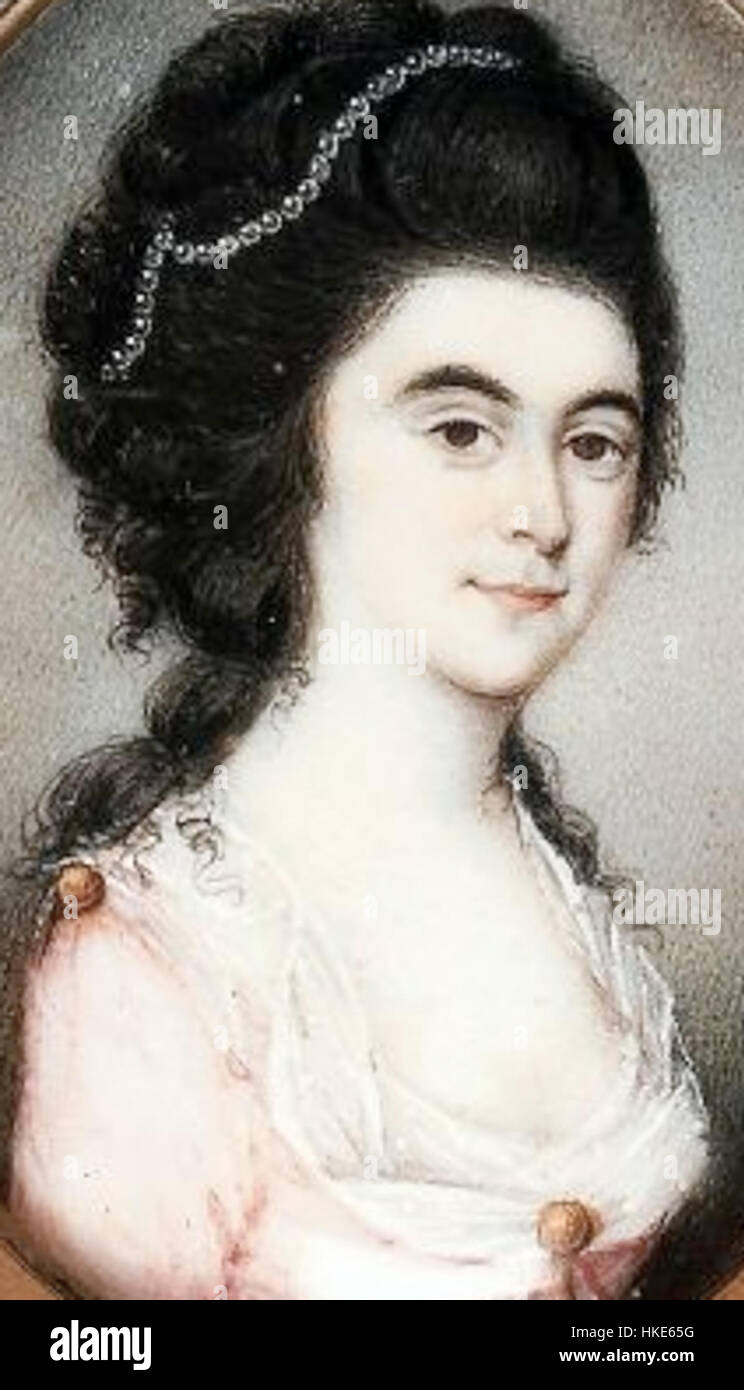 This portrait of Hannah Apthorp, painted by Joseph Dunkerley around ...