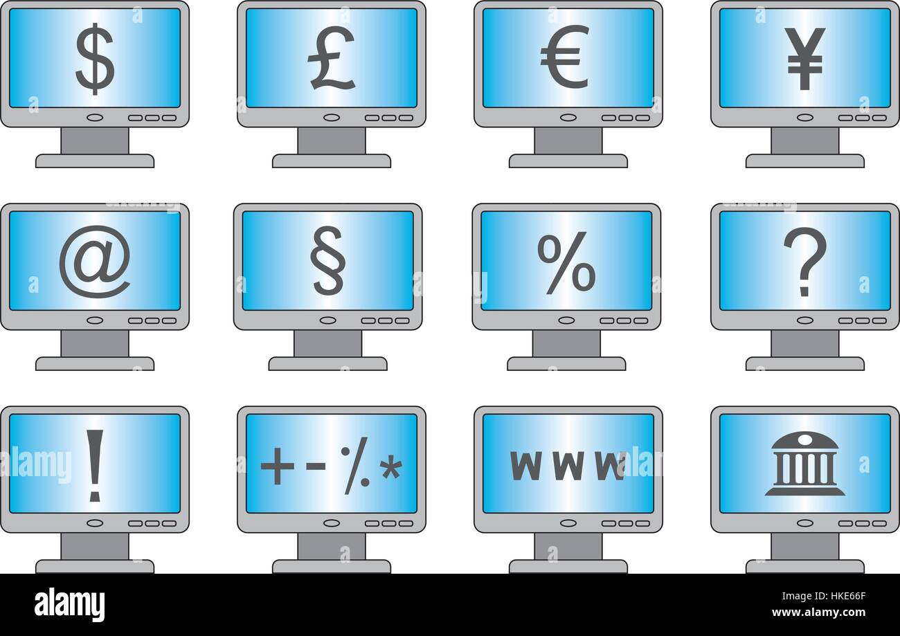 Bank trading screen Stock Vector Images - Alamy
