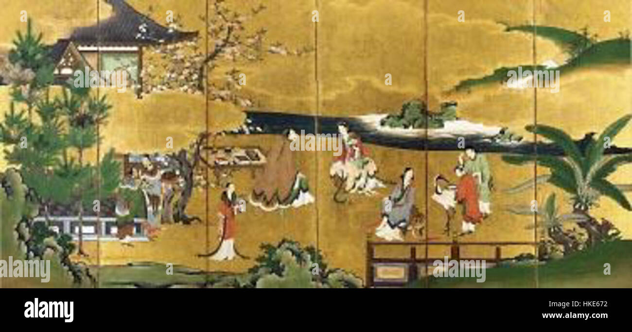 This painting portrays Han Wudi, the emperor of the Western Han Dynasty ...