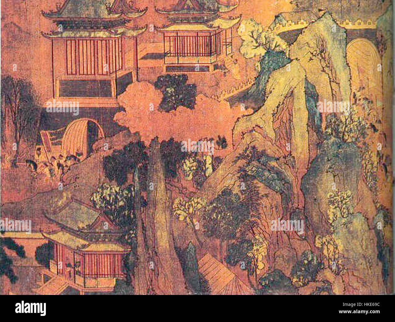 The painting titled 'Han Gao Zu' depicts the founding emperor of the Han Dynasty, Liu Bang, and ...