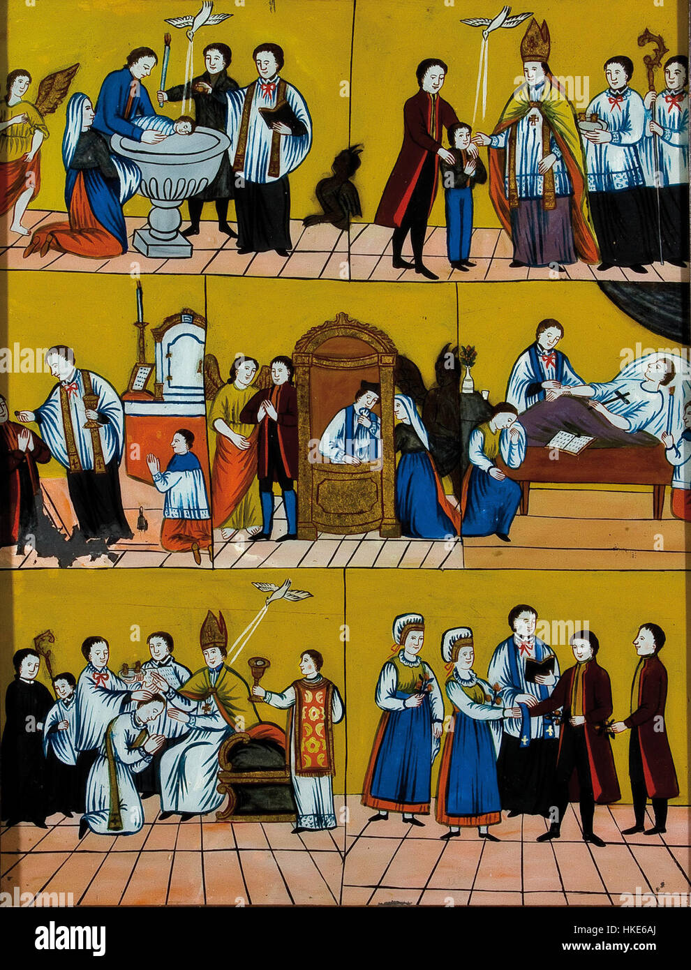 Seven holy sacraments hi-res stock photography and images - Alamy