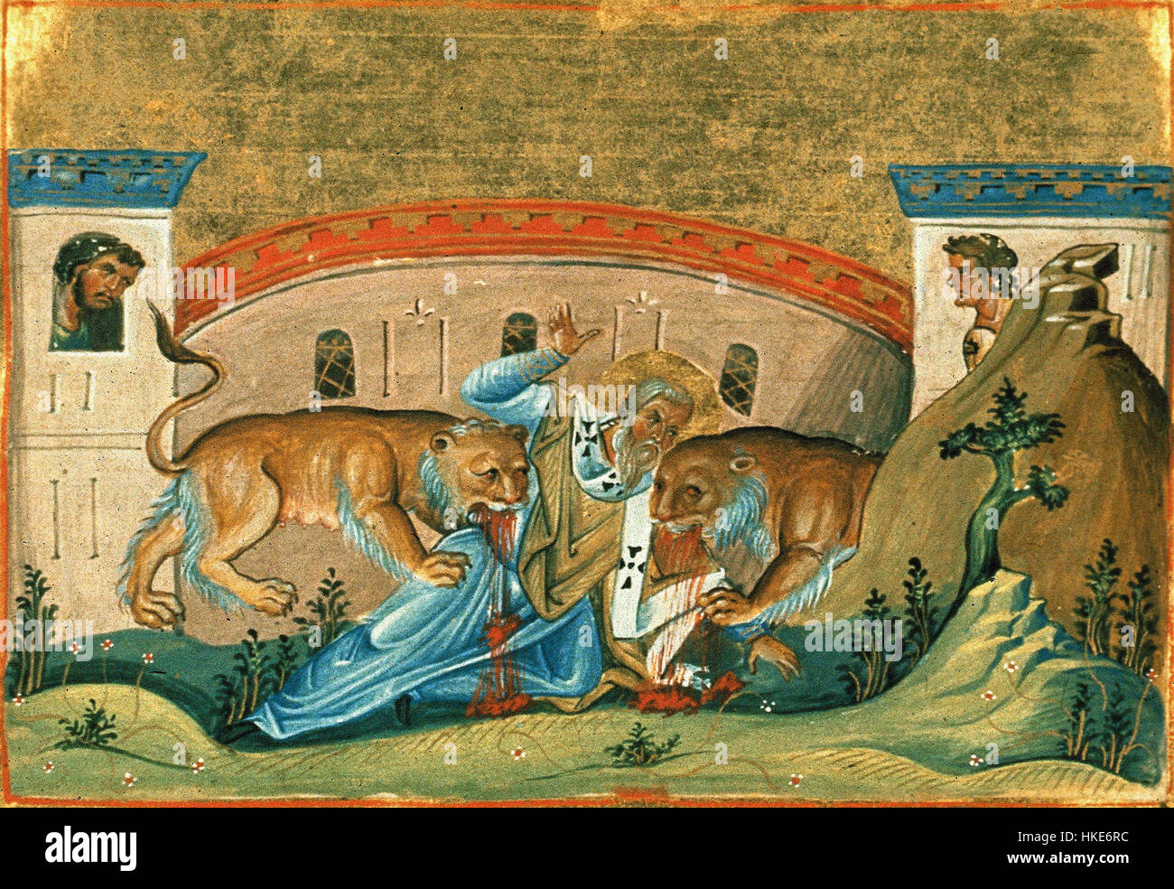 This oil painting of Ignatius of Antioch depicts the early Christian ...
