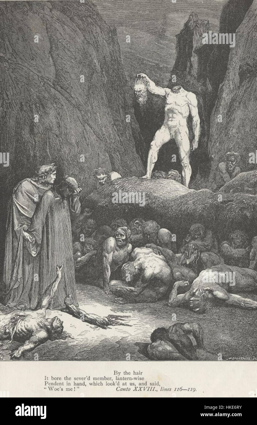 *Inferno Canto 28* is a section from Dante Alighieri's *Divine Comedy ...
