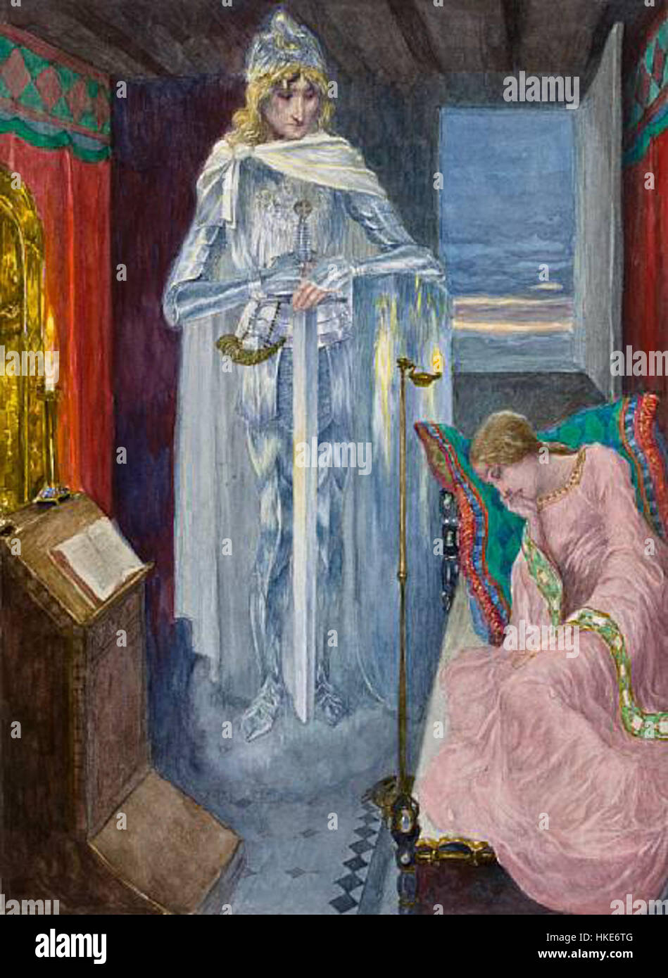 This painting by Heinrich Lefler captures a dramatic moment from Act ...